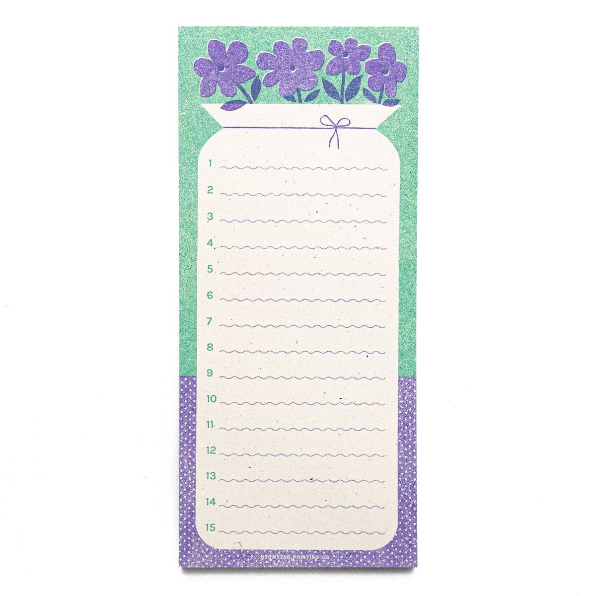 Vase List Notepad – Earthen