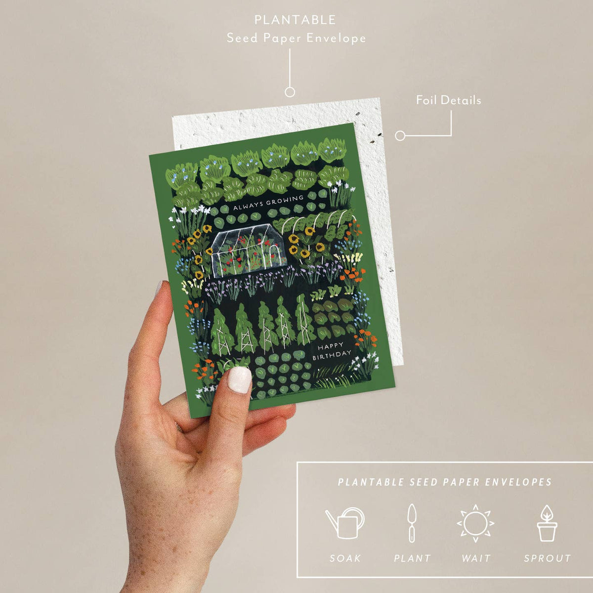 Growing Birthday - Plantable Greeting Card – Earthen