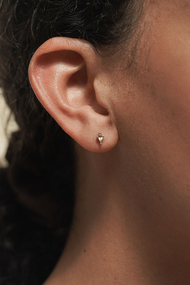 Kite Studs - Long Sapphire – Earthen