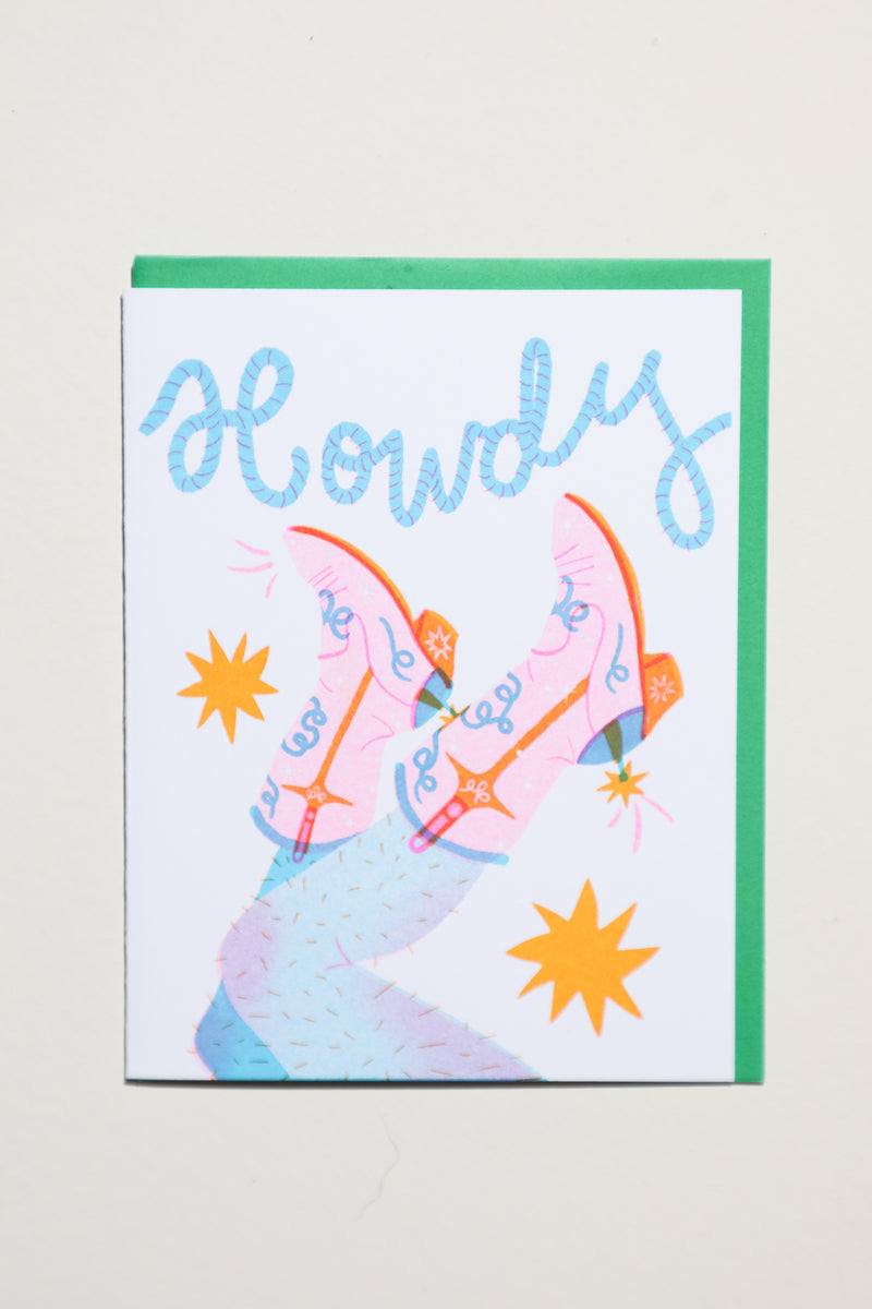 Howdy Greeting Card – Earthen