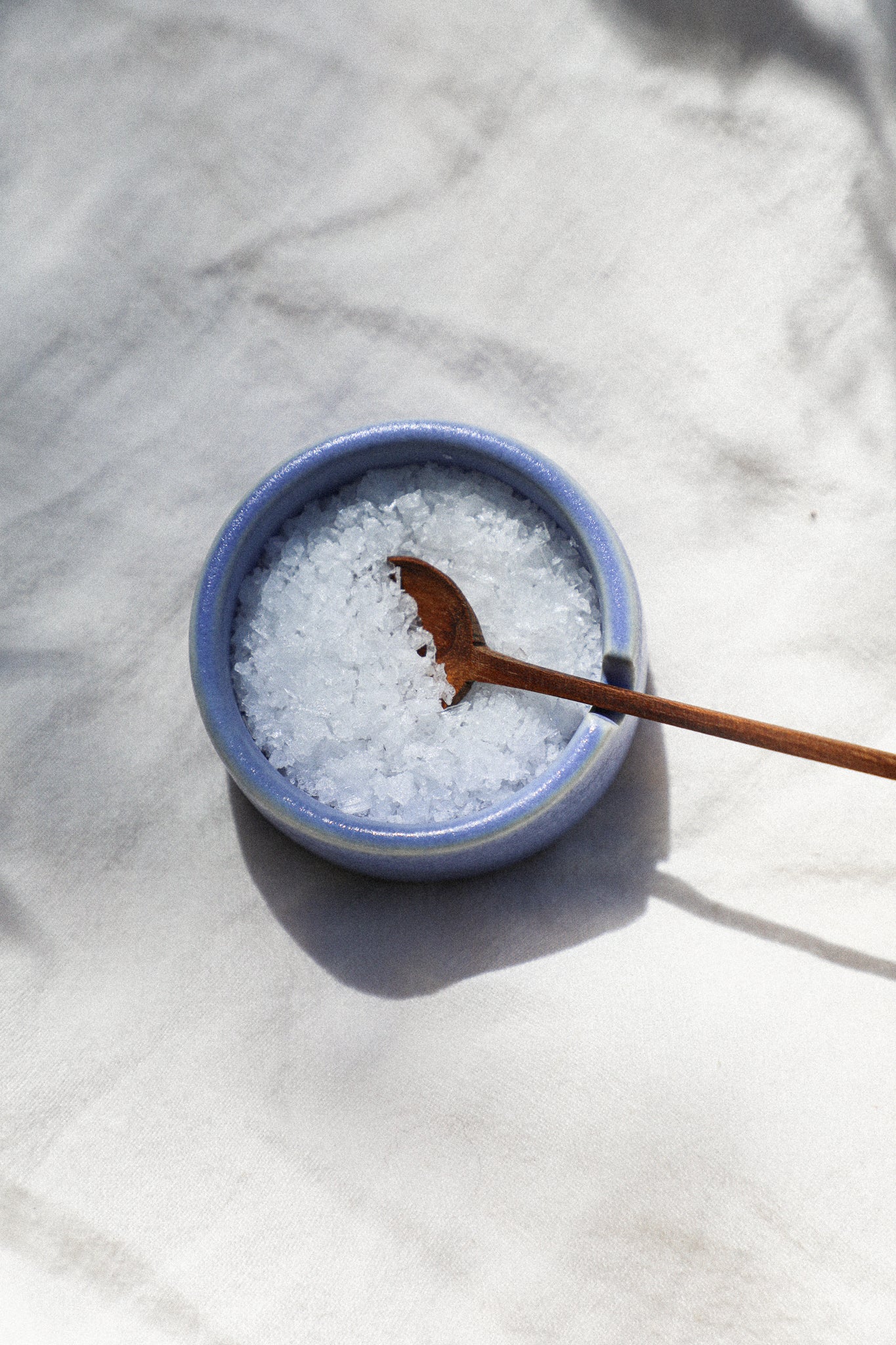 Salt Box + Spoon / Forget Me Not – Earthen