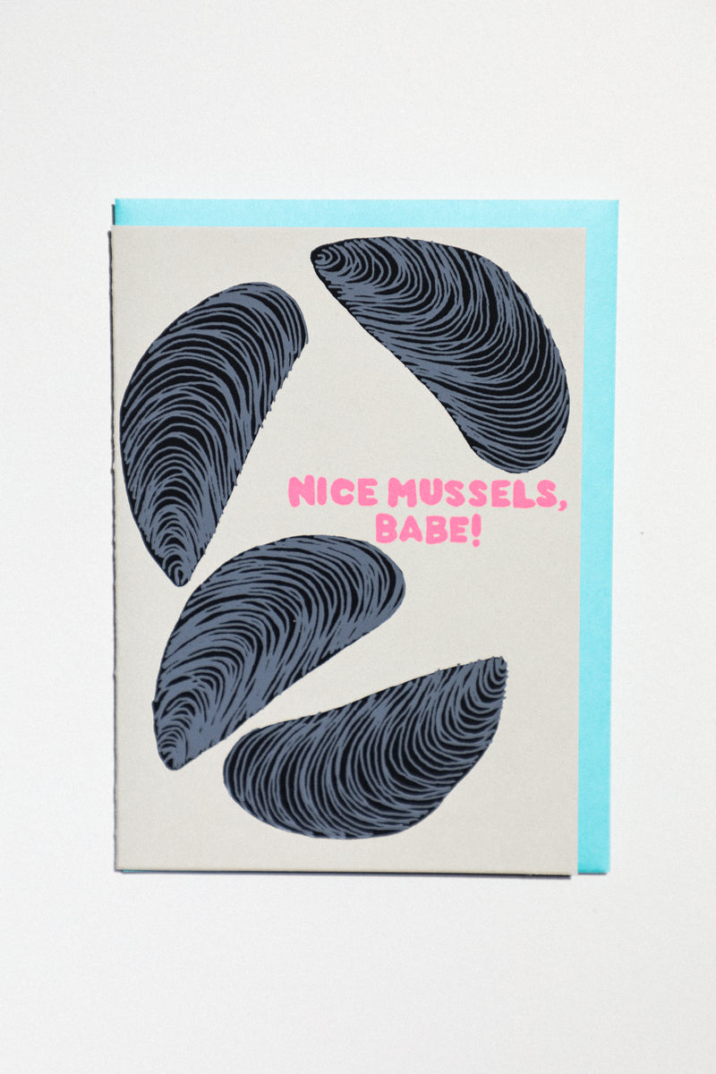 Nice Mussels Greeting Card – Earthen