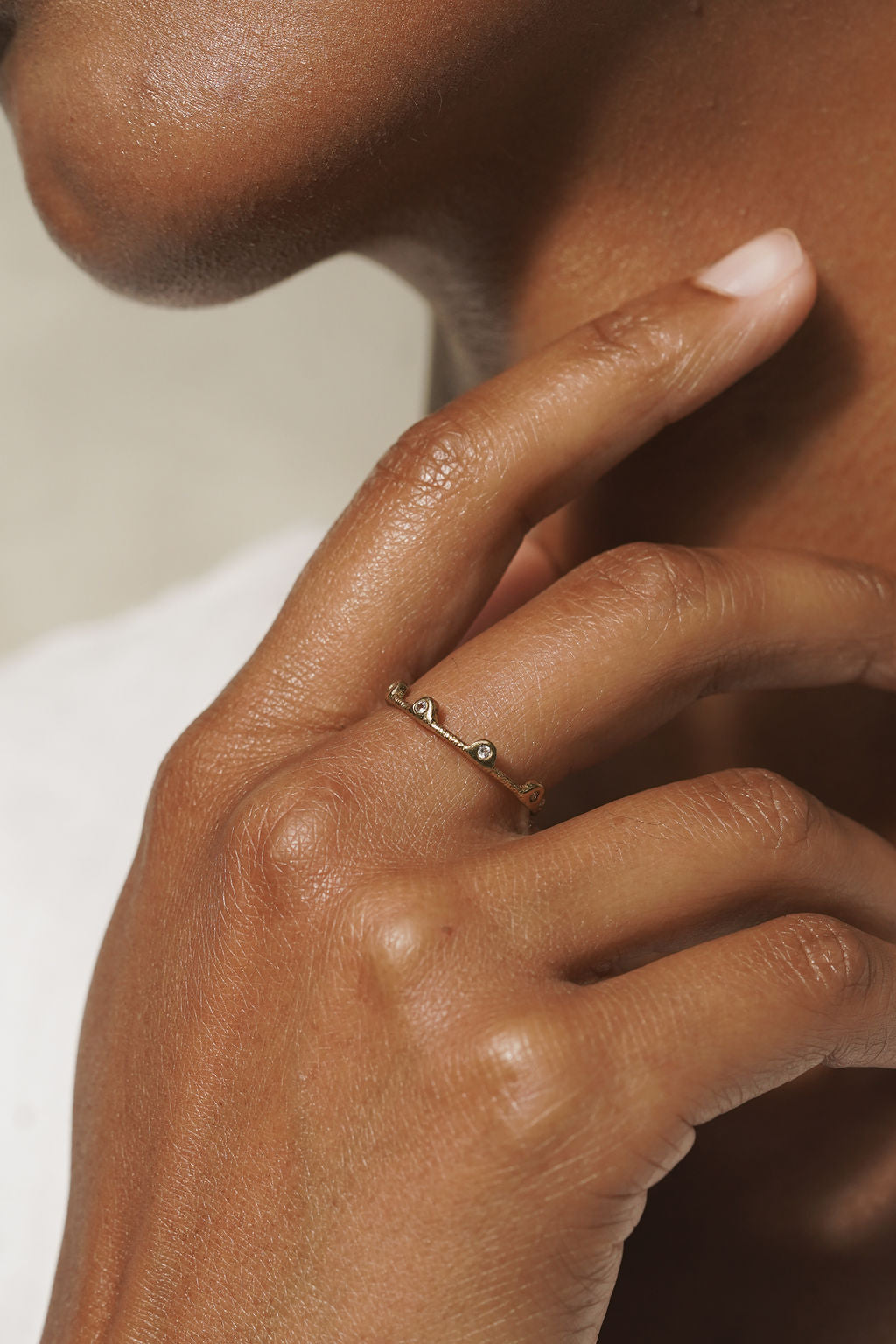 Scalloped Eternity Band - Solid 14K Gold – Earthen