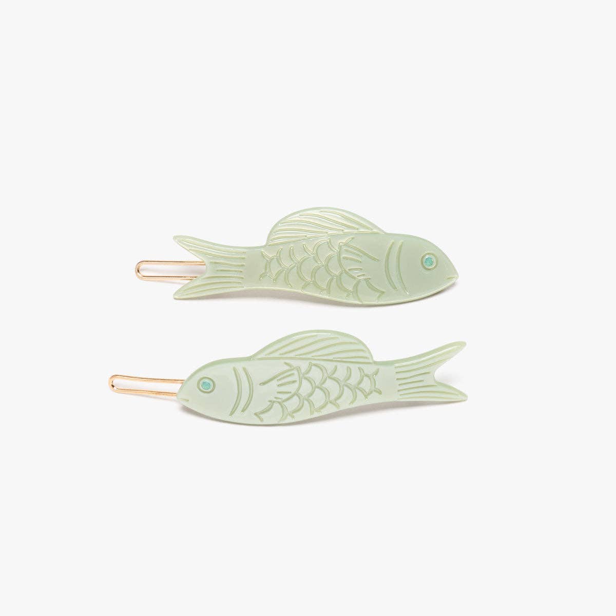 Jade Fish Barrette Pair – Earthen