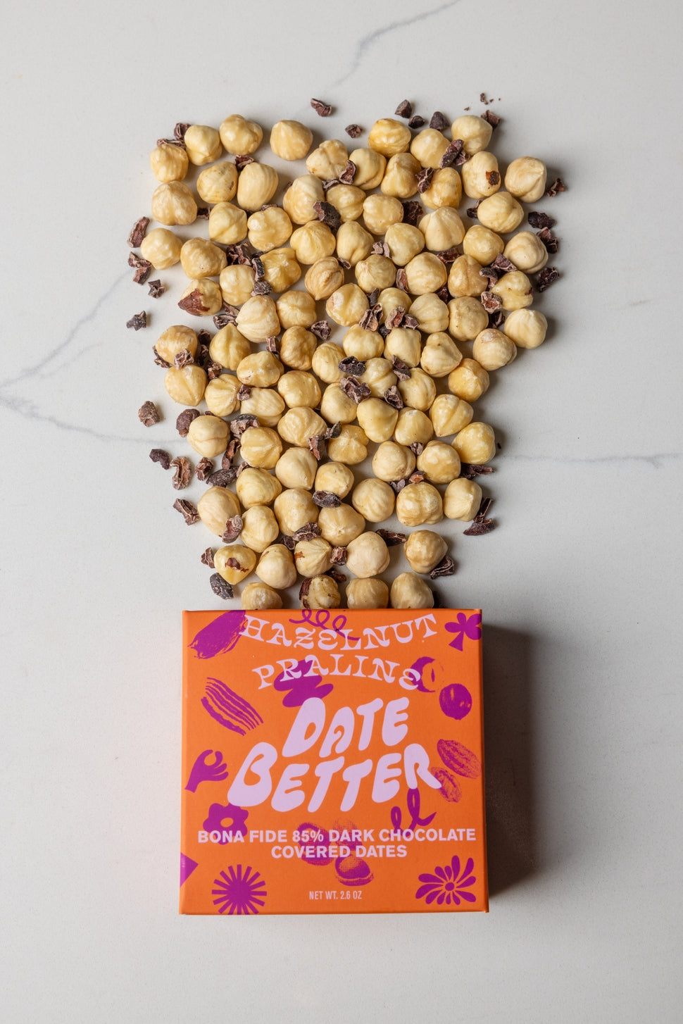 Dark Chocolate Covered Dates / Hazelnut Praline – Earthen