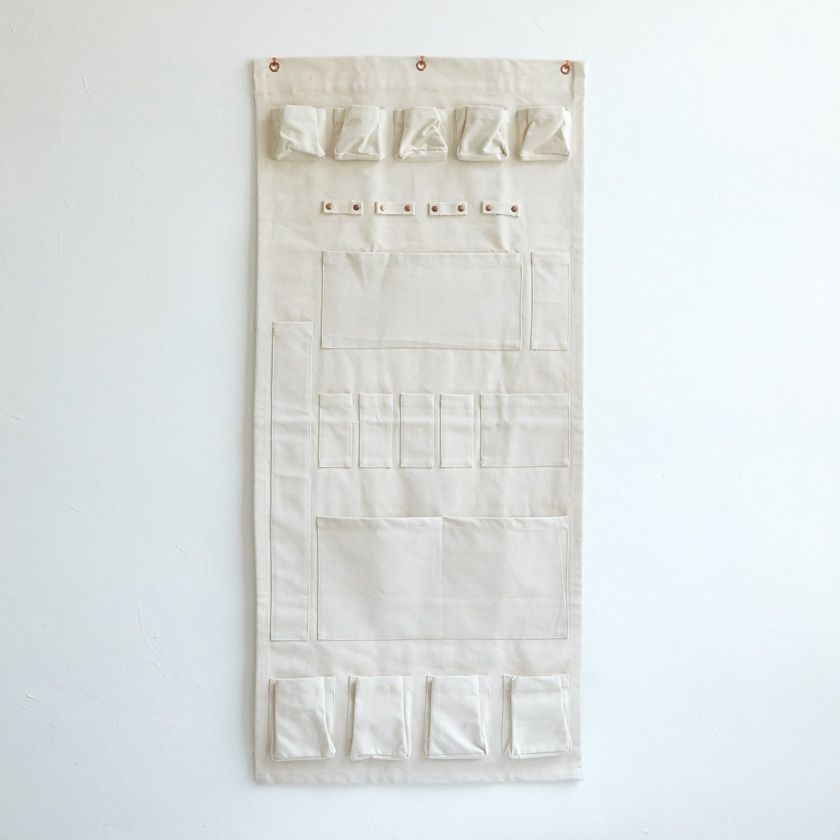 Large Canvas Wall Organizer – Earthen
