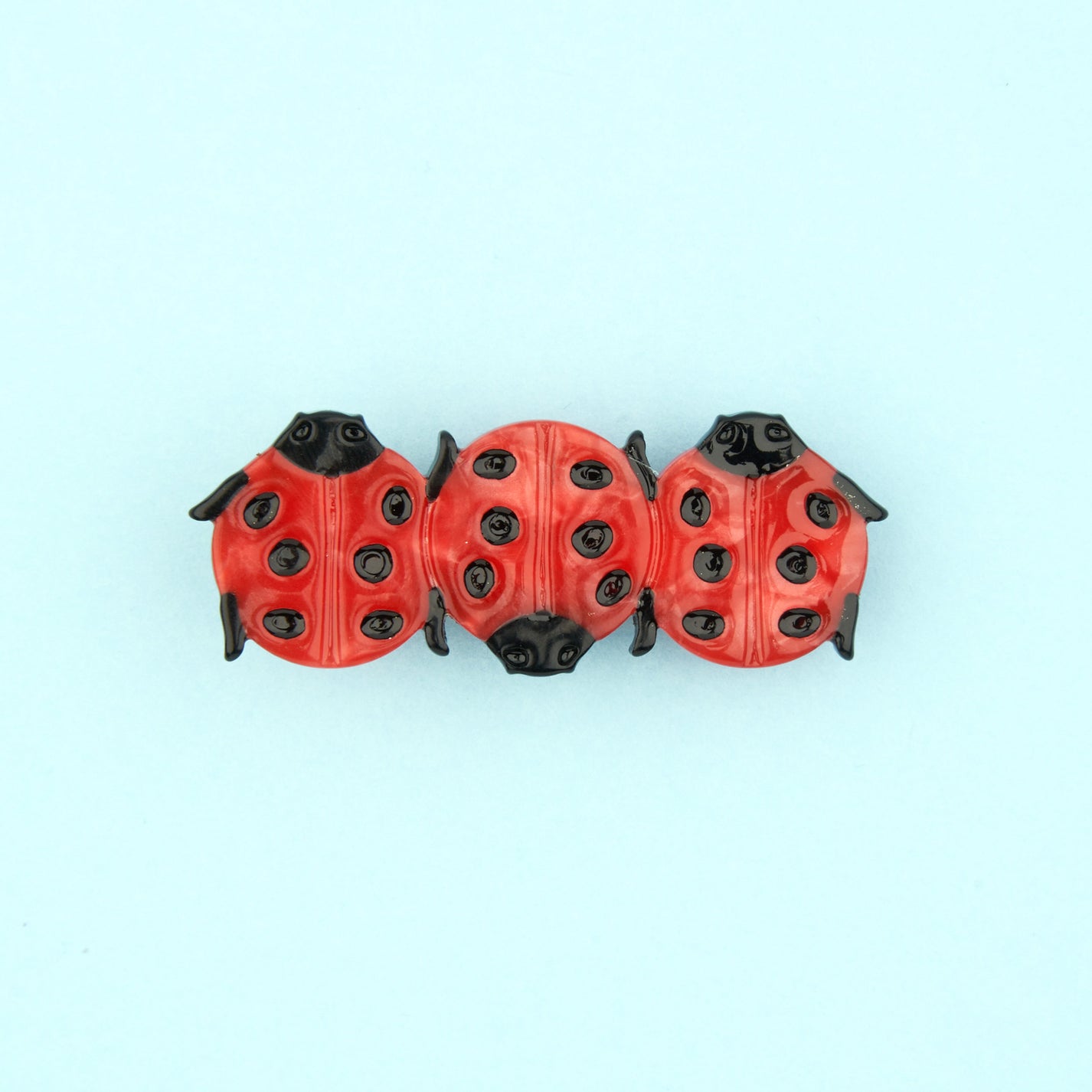 Ladybug Trio Hair Clip – Earthen