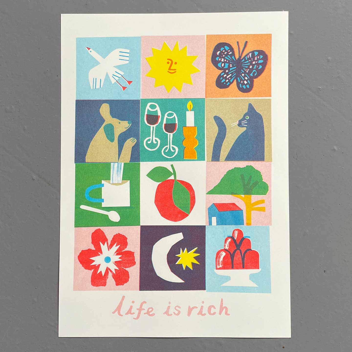 Life Is Rich Print – Earthen